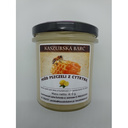 Miód kremowany z owocami liofilizowanymi cytryny- Sklep z miodem z ...